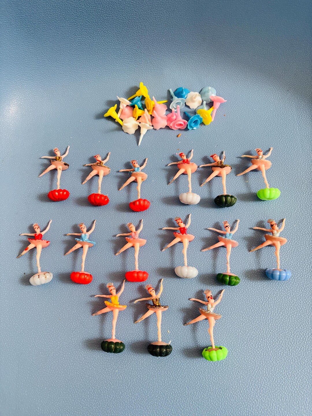 Vintage MCM Mid Century Modern Ballerina Cake Topper Toppers Plastic ...