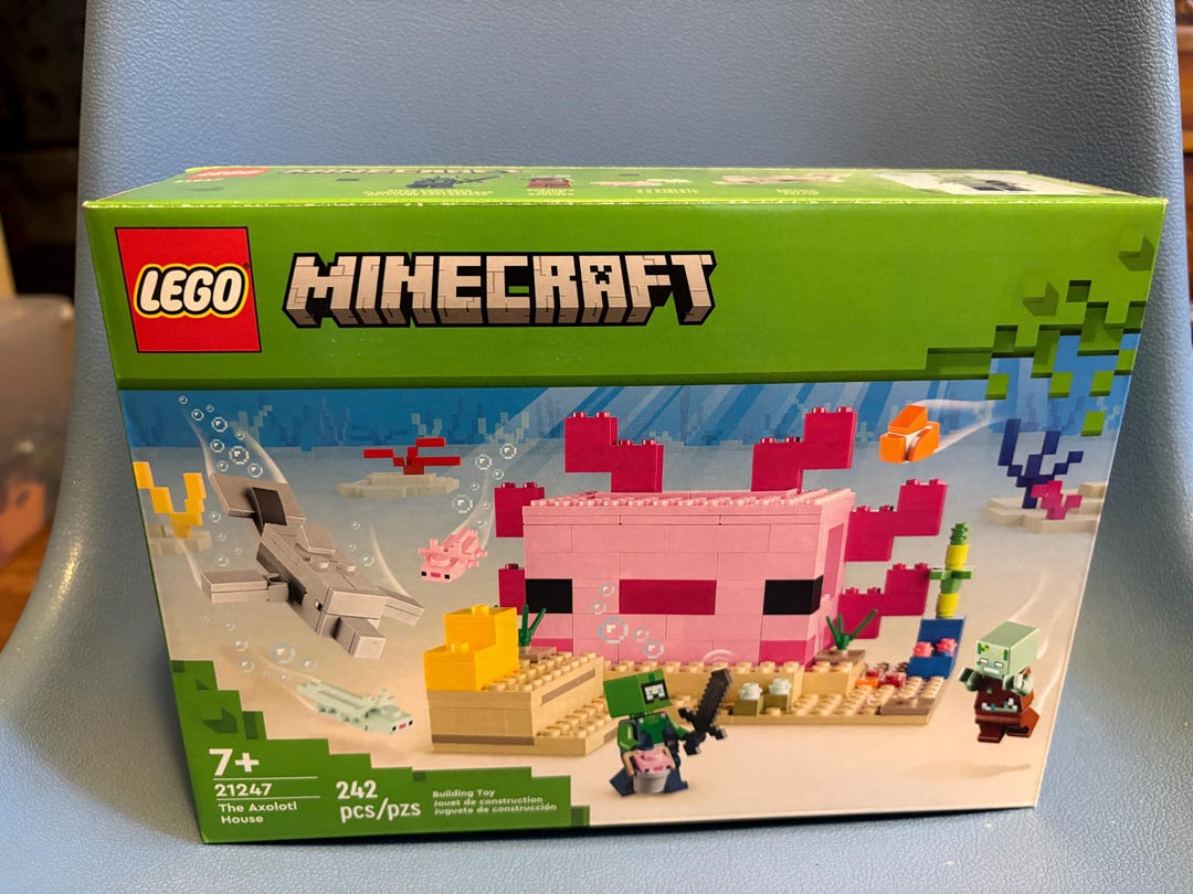 Lego Minecraft the Axolotl House 21247 Building Toy Set, Ages 7+ Brand ...