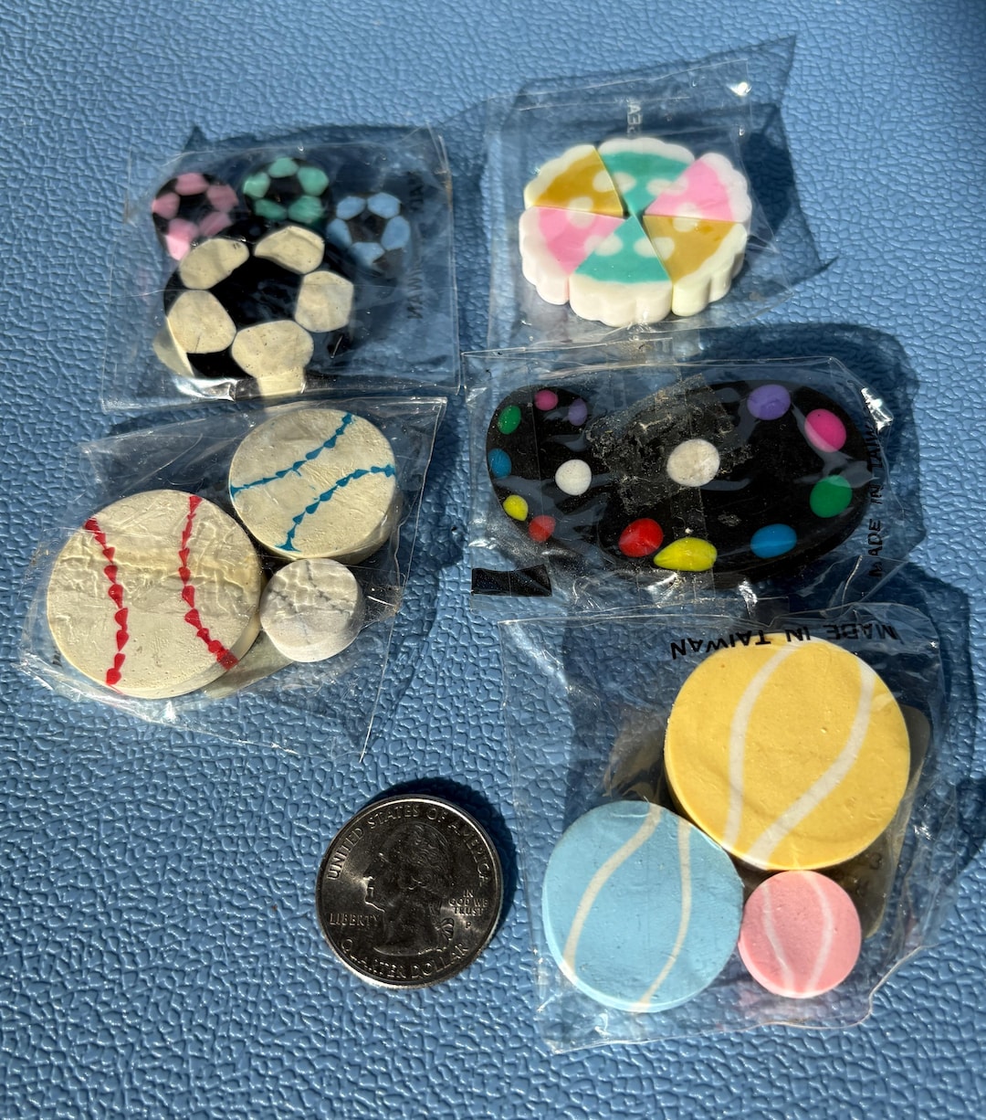 Vintage NOS Never Used 1980s Eraser Gen X 80s Kid Soccer Pizza Baseball ...