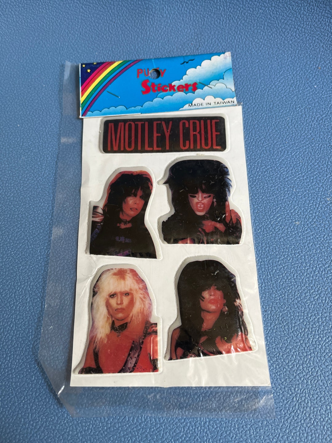 Vintage NOS Unused Seal Motley Crue Puffy Stickers Heavy Metal 1980s ...