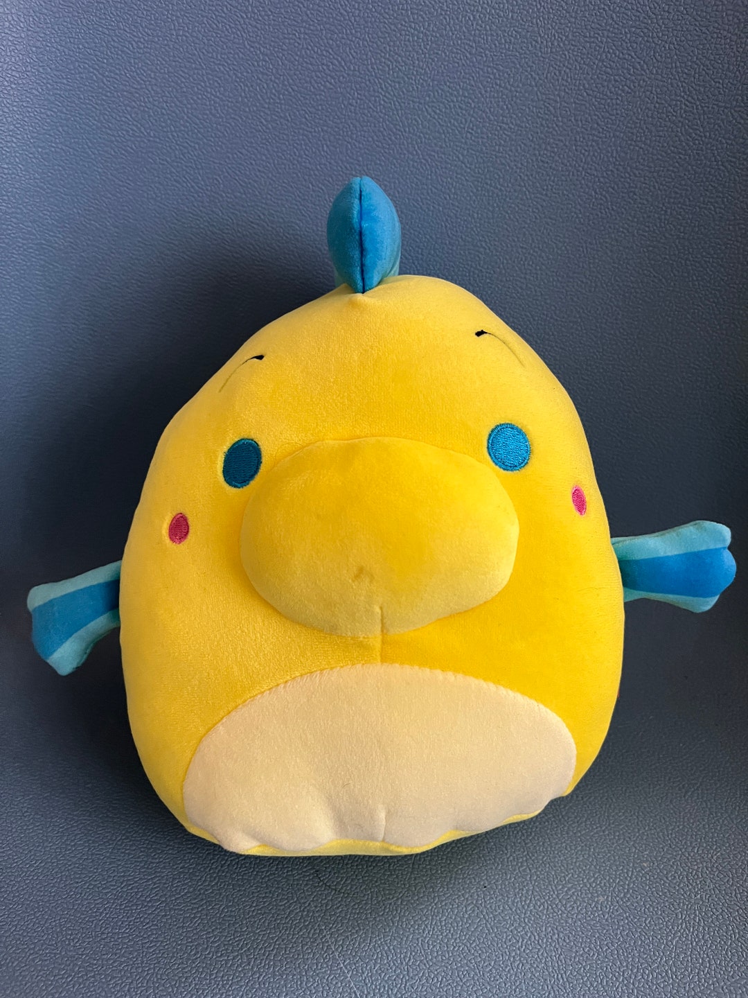 RARE Squishmallow Disney the Little Mermaid Flounder Fish Yellow Ariel ...
