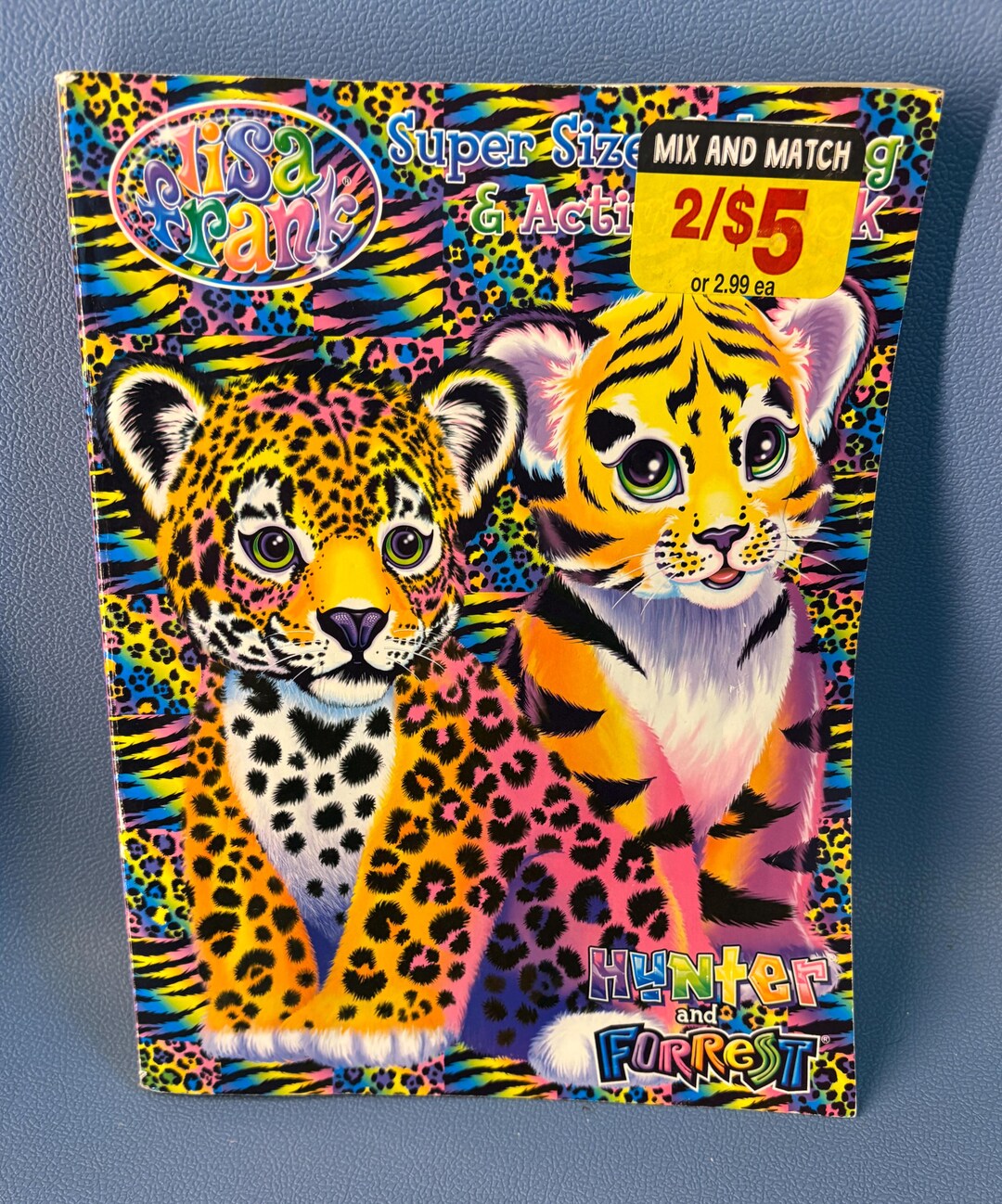 Lisa Frank Coloring Book Mostly Unused Hunter & Forrest Super Sized ...