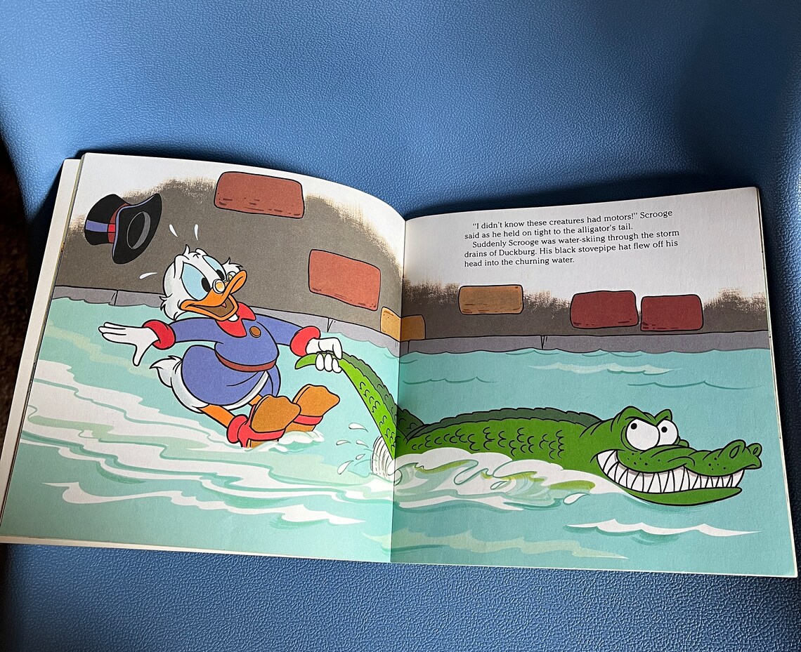 Vintage Duck Tales Down the Drain Book (golden 1990) Paperback 1990s ...
