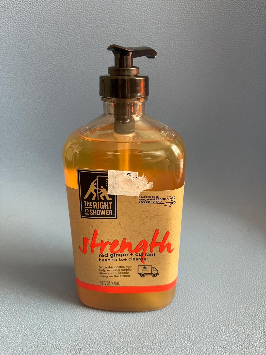 New Unopened Unused the Right to Shower Strength Body Wash Red Ginger ...