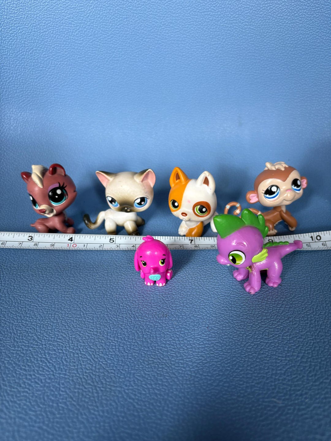 Vintage Littlest Pet Shop LPS Monkey Blue Eyes Siamese Cat Purple ...