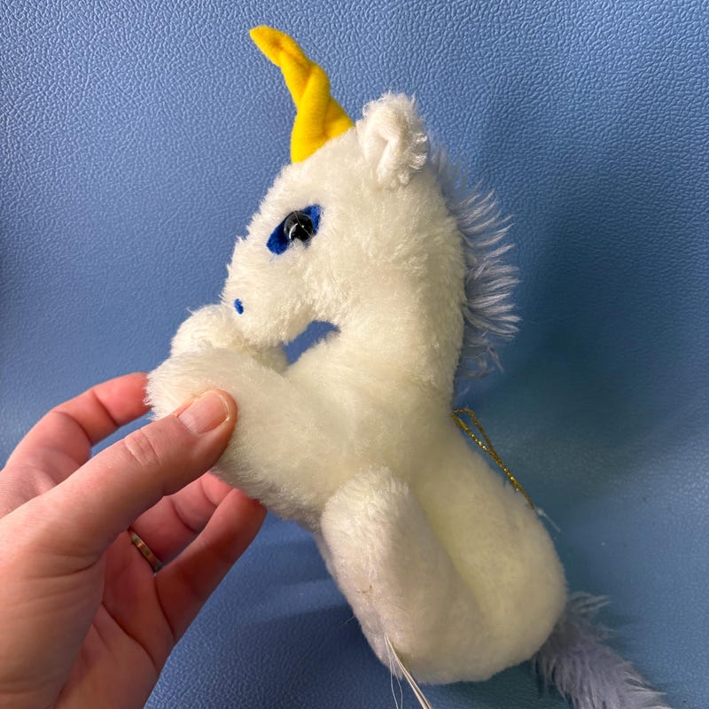Vintage Plush Unicorn - Etsy