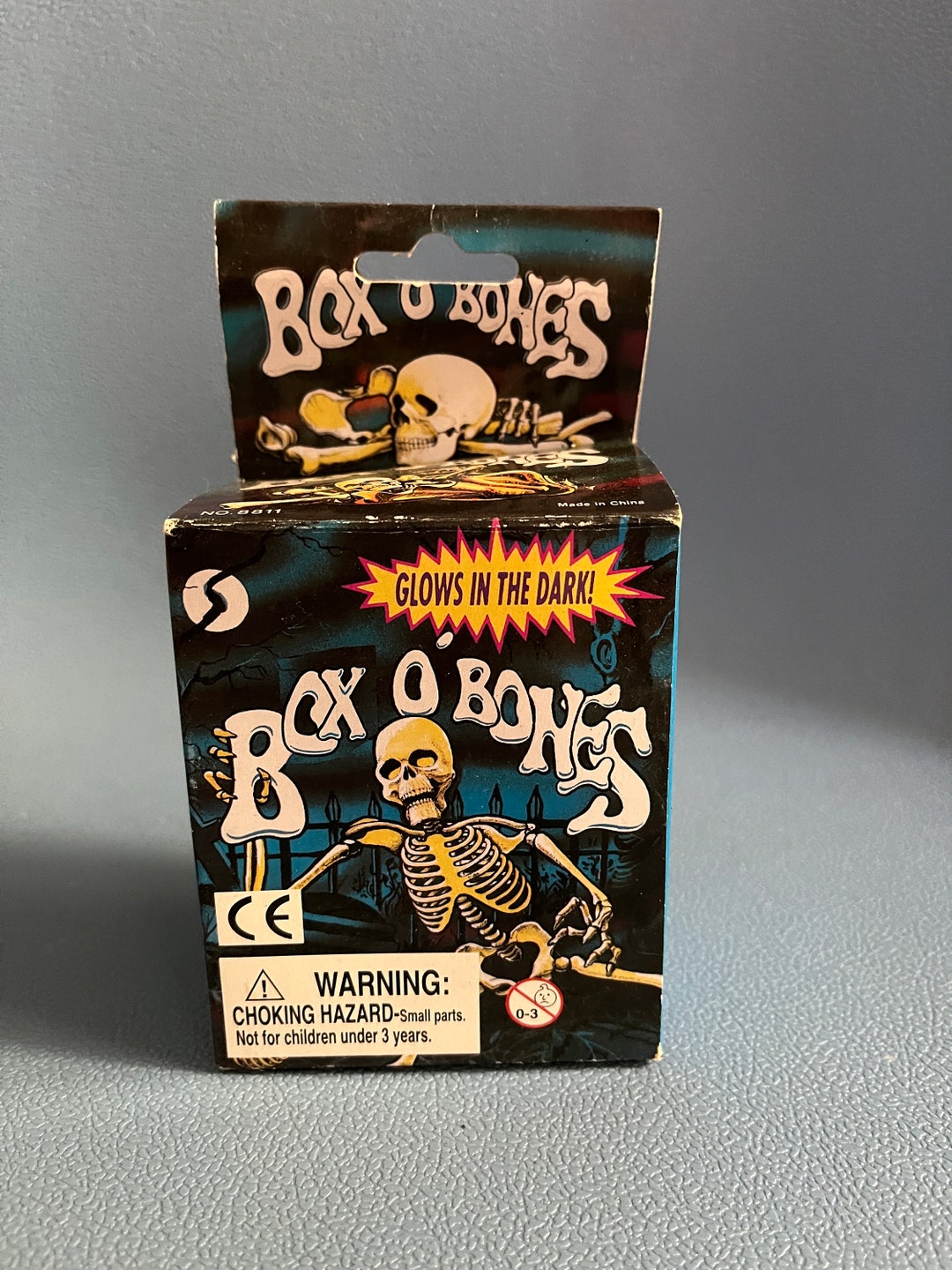 Vintage NOS Unopened Box O’ Bones Skeleton Glow-in-the-dark ...