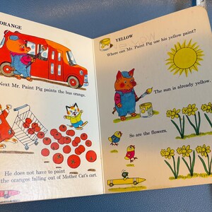 Vintage Richard Scarry's Color Book Board Book Chunky 1976 Random House ...