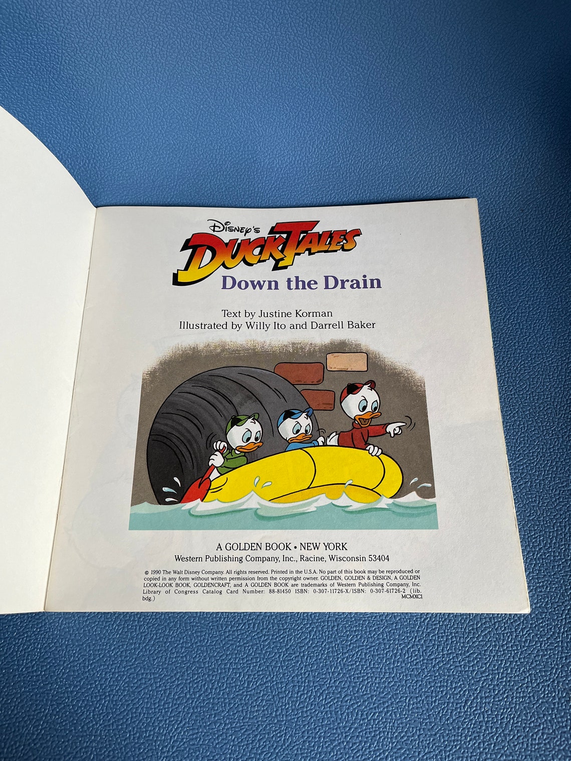 Vintage Duck Tales Down the Drain Book (golden 1990) Paperback 1990s ...