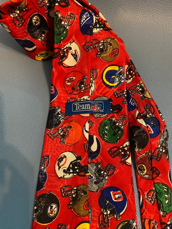 Vintage NFC Official Licensed Football Neck Tie Red … - Gem