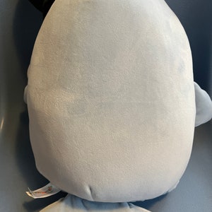RARE Squishmallow Kellytoy Samir Whale Top Hat Valentines Day 16 Inches ...