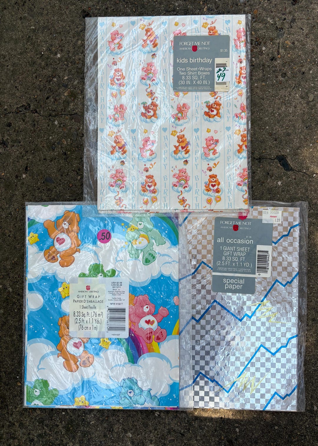 Vintage Unused NOS Sheet of 1980s Gift Wrap Collectible Rare Wrapping ...