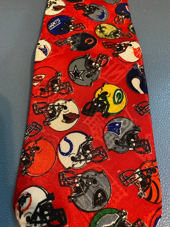 Vintage NFC Official Licensed Football Neck Tie Red … - Gem