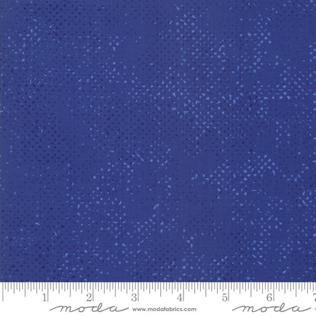 Moda Spotted Fabric by Brigitte Heitland for Zen Chic - Royal Blue - Etsy