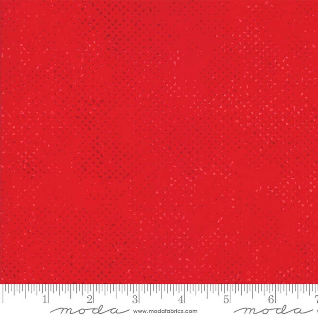 Moda Spotted Fabric by Brigitte Heitland for Zen Chic - Red - Etsy