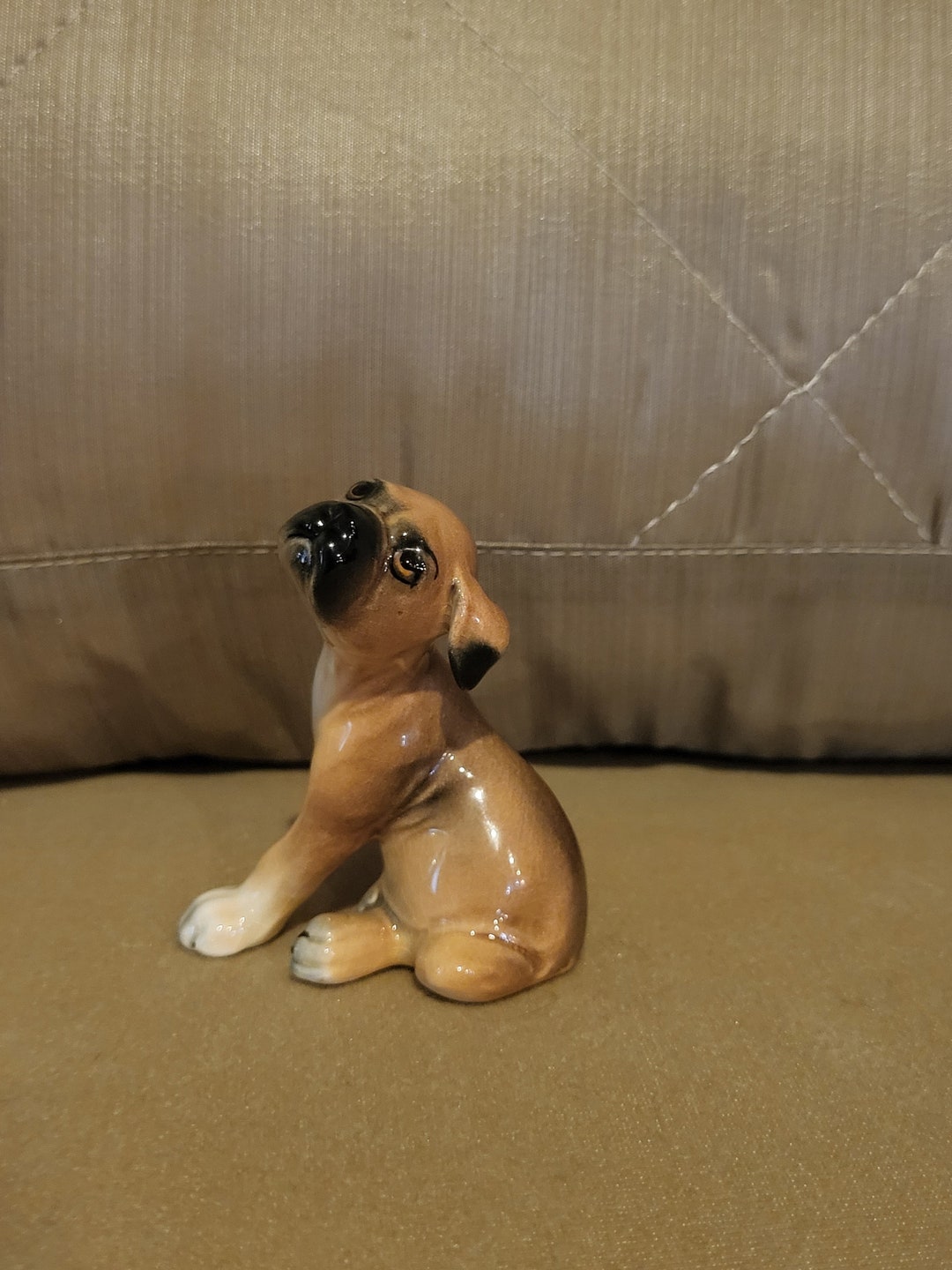 Retired HTF Vintage DW Hagen Renaker Boxer Bulldog Duke. Pedigree ...