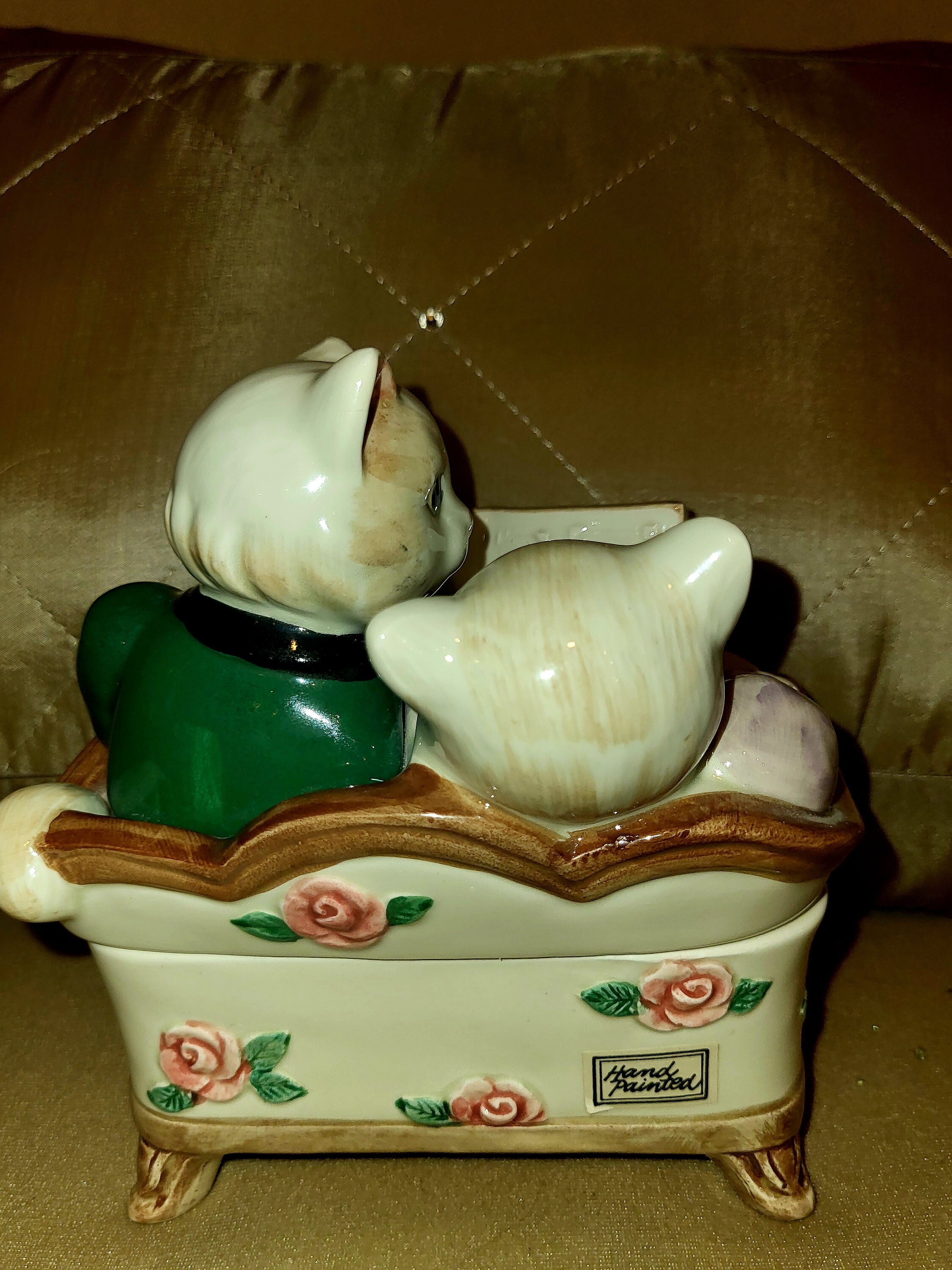 Vintage 1988, Fitz and Floyd.. Kittens of Knightsbridge Trinket Box ...