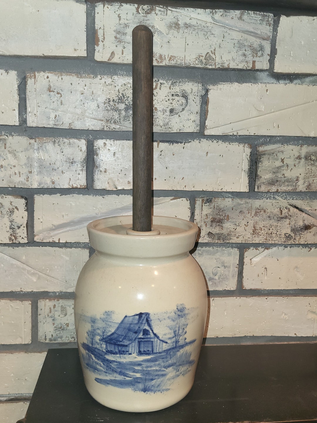Old Vintage Churn, Paul Storie Pottery Marshall Texas, Crock, Ceramic ...