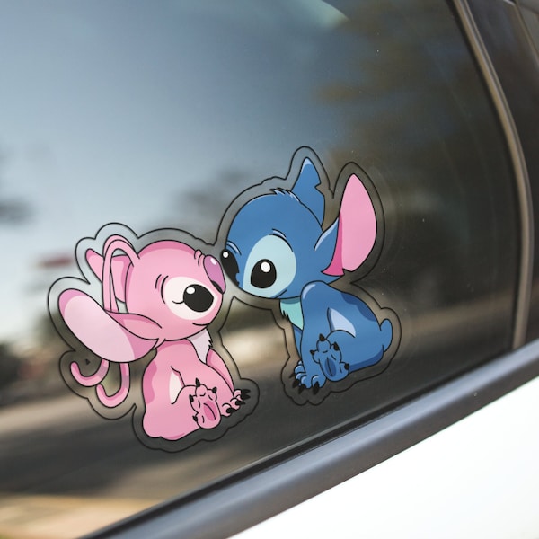 Lilo and Stitch Angel Bumper Sticker - Etsy