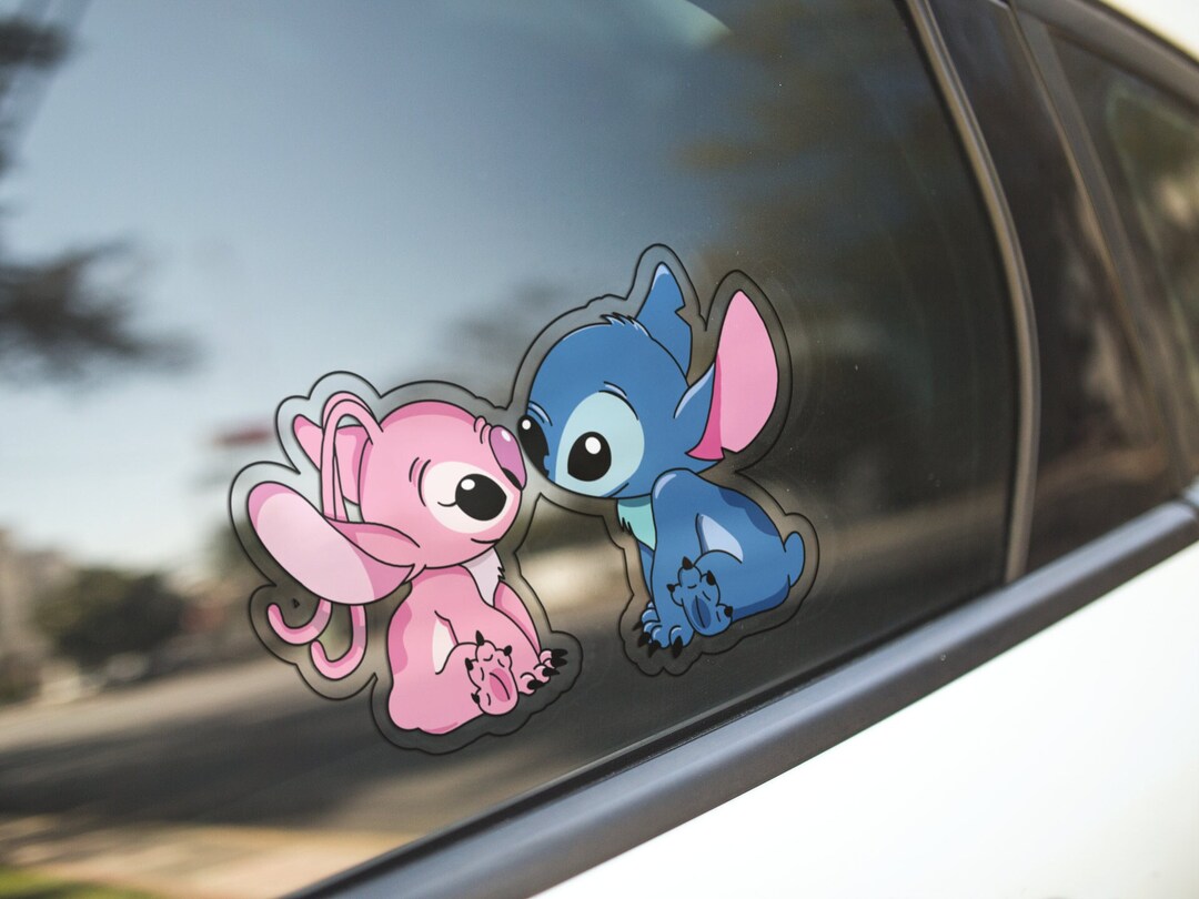 Lilo and Stitch Car Window Decal Stitch and Angel Sticker for - Etsy