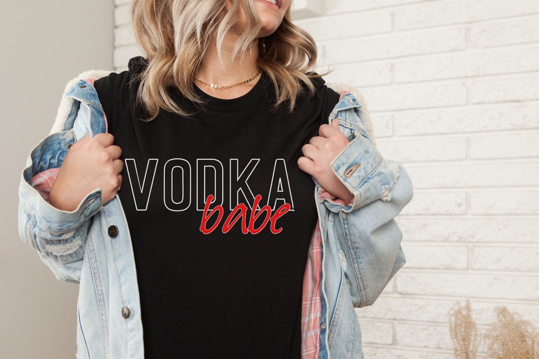 Vodka Babe Vodka Drinking Party Girls Tshirt Girls Night Out Hen Night ...