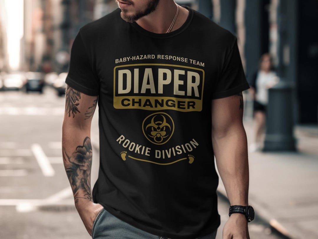 Baby Hazard Response Team Diaper Changer T-shirts, Rookie Division, New ...