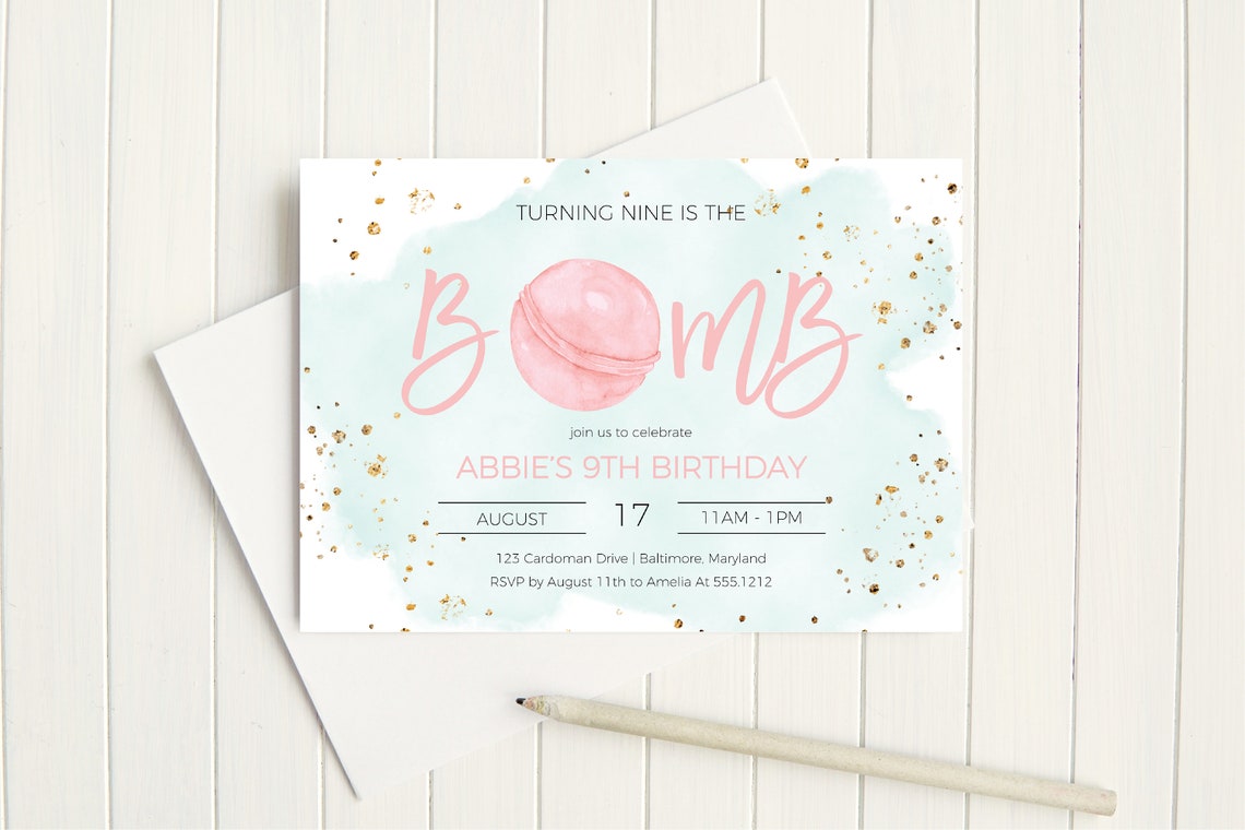 Bath Bomb Birthday Party Invitation, Bath Bomb Making Party Invitation ...