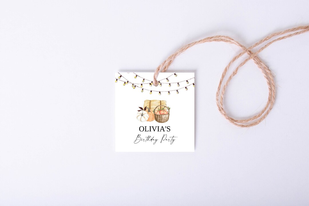 Editable Autumn Harvest Tag, Printable Fall Thank You Tag, Instant ...