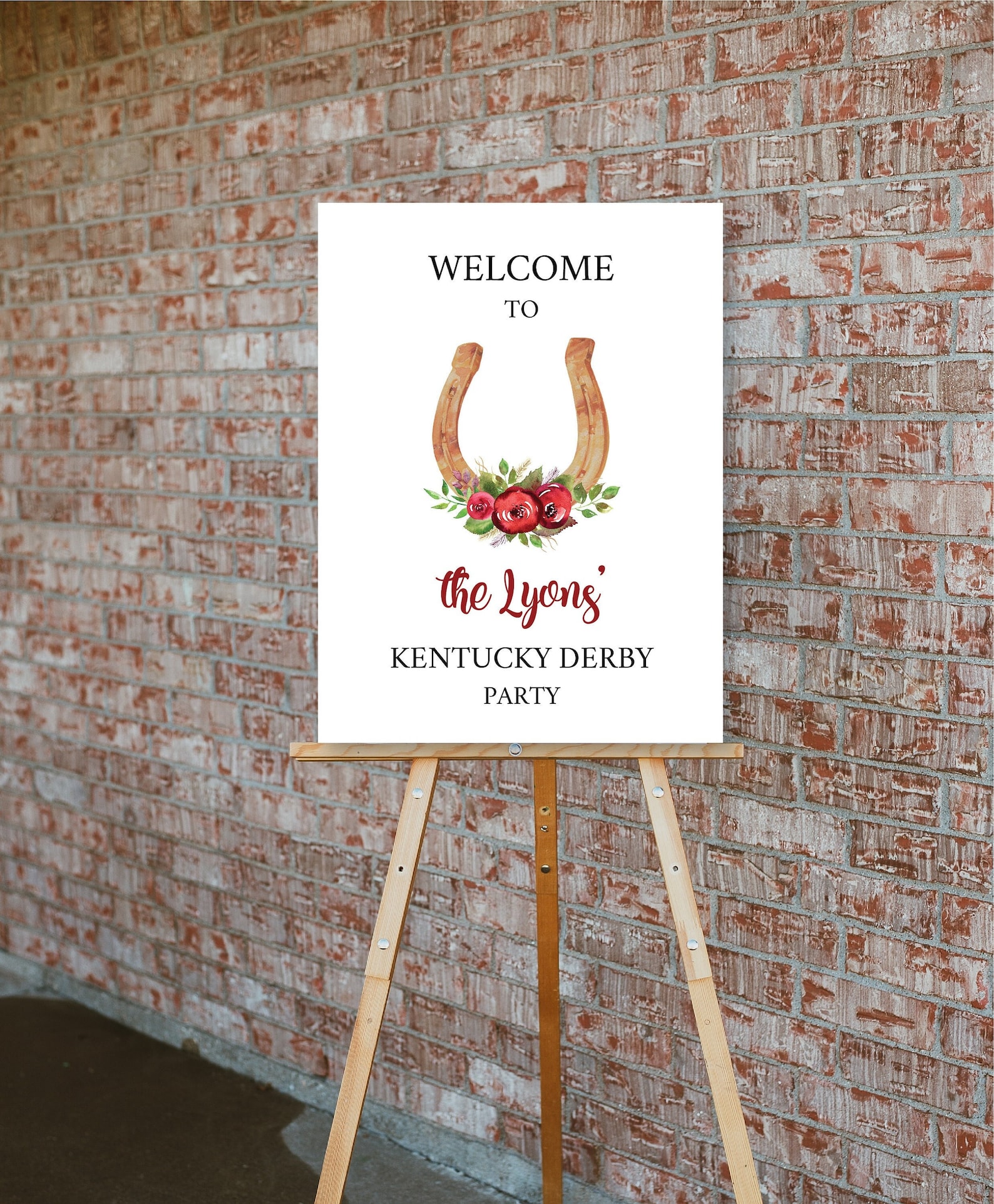 Kentucky Derby Party Welcome Sign Printable Derby Birthday - Etsy