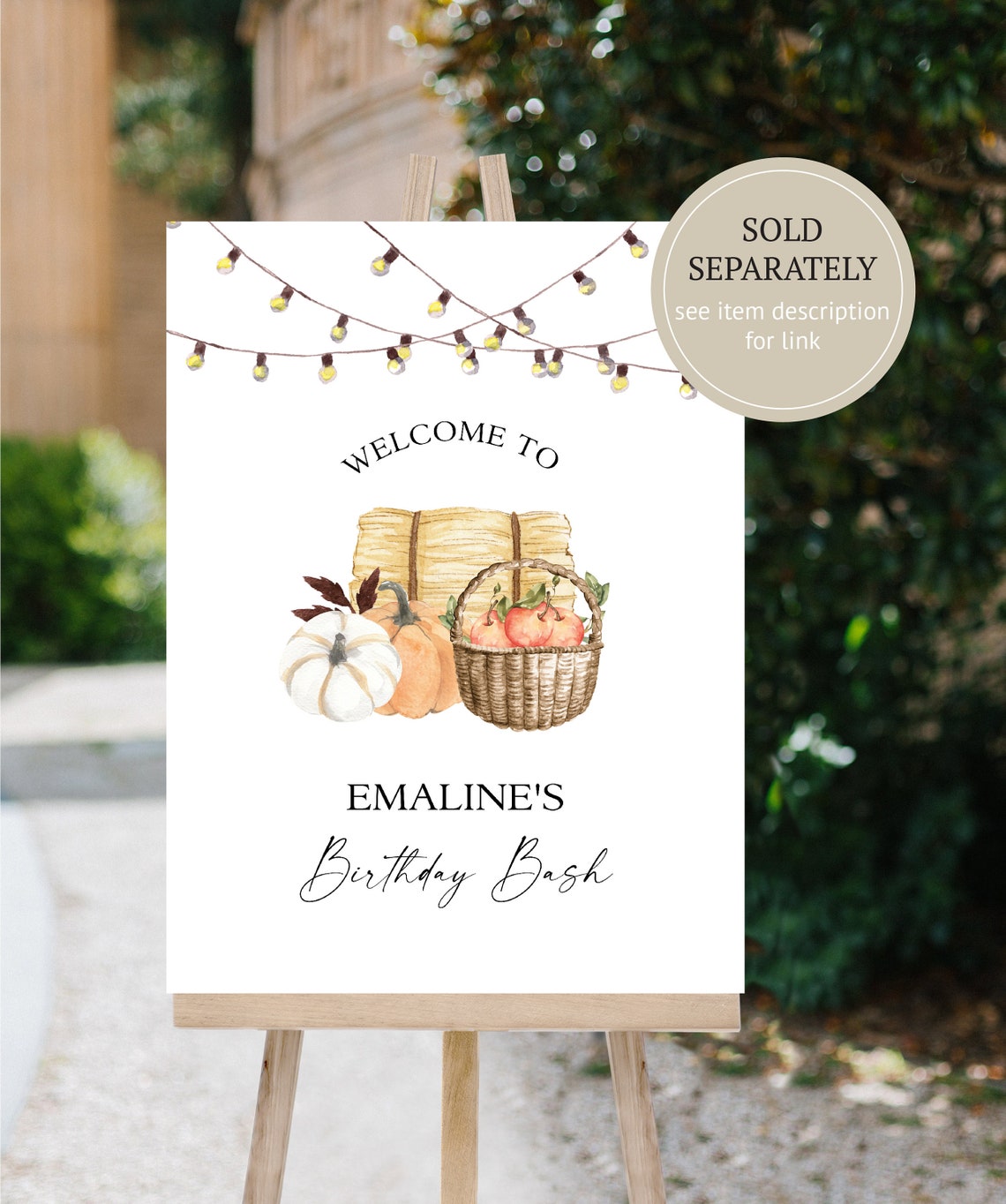 Autumn Harvest Party Invitation, Instant Download, Editable, Backyard ...