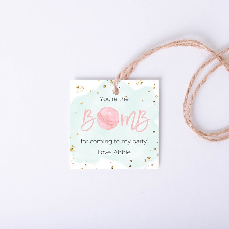 Bath Bomb Tag - Etsy