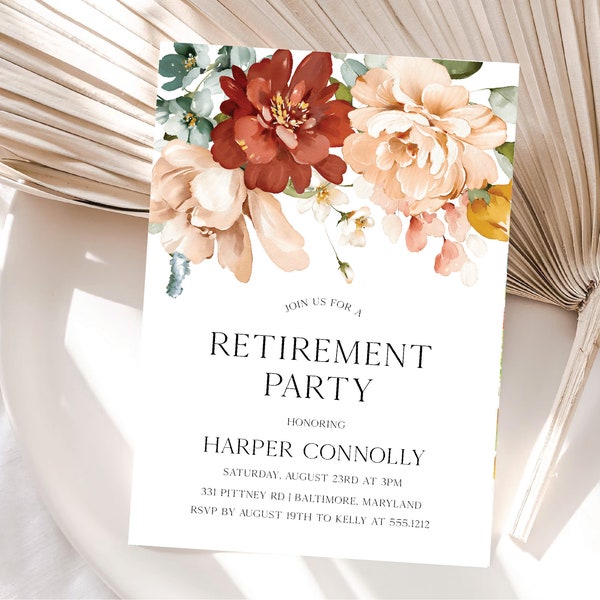 Retirement Luncheon Invitation - Etsy