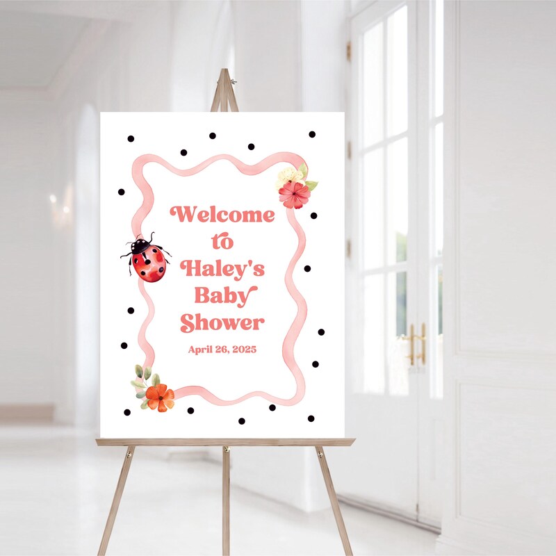 Ladybug Welcome Sign - Etsy
