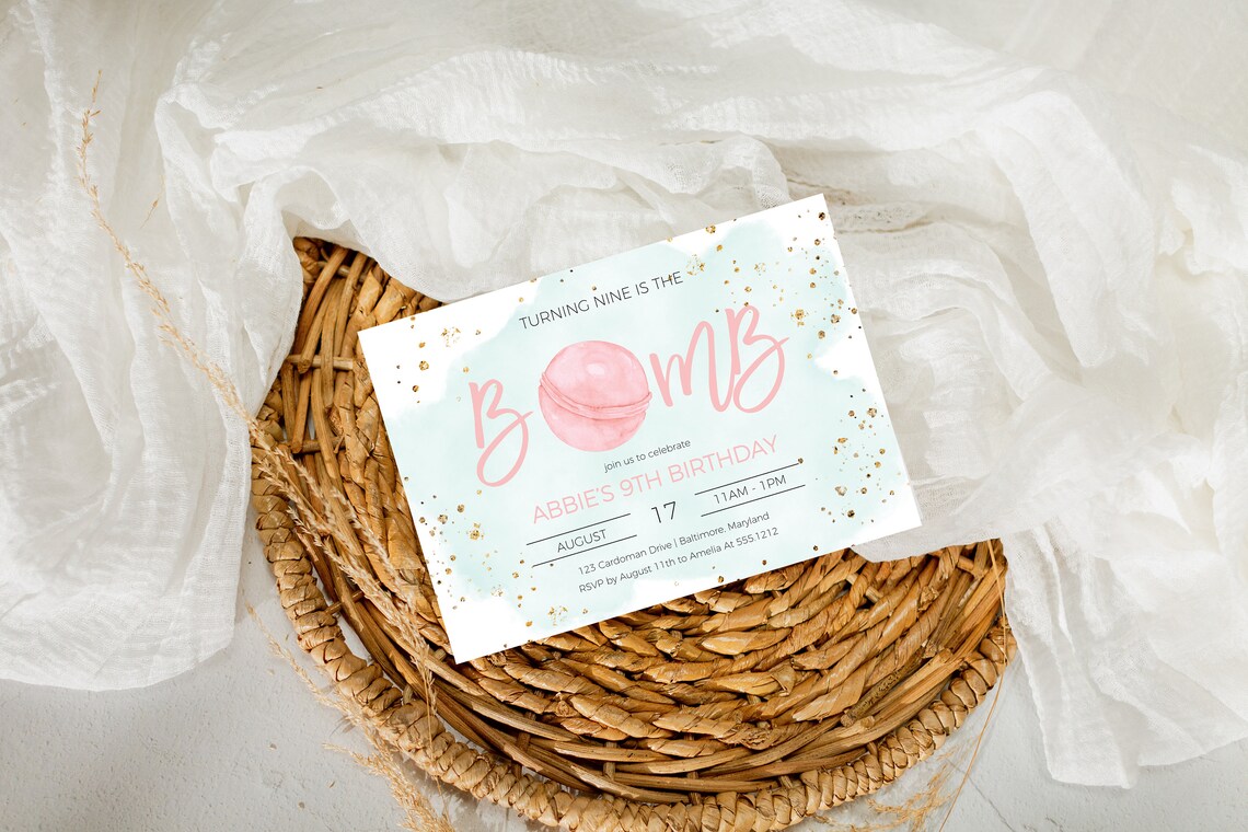 Bath Bomb Birthday Party Invitation, Bath Bomb Making Party Invitation ...