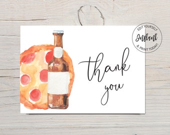Beer Thank You Card | Etsy