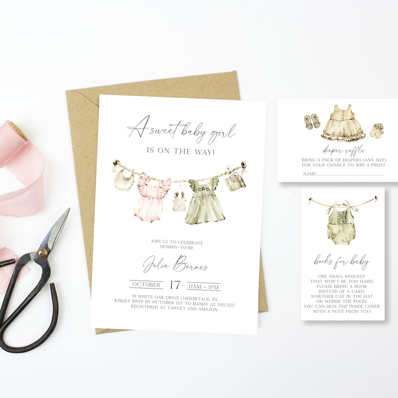 Girl Baby Shower - Etsy