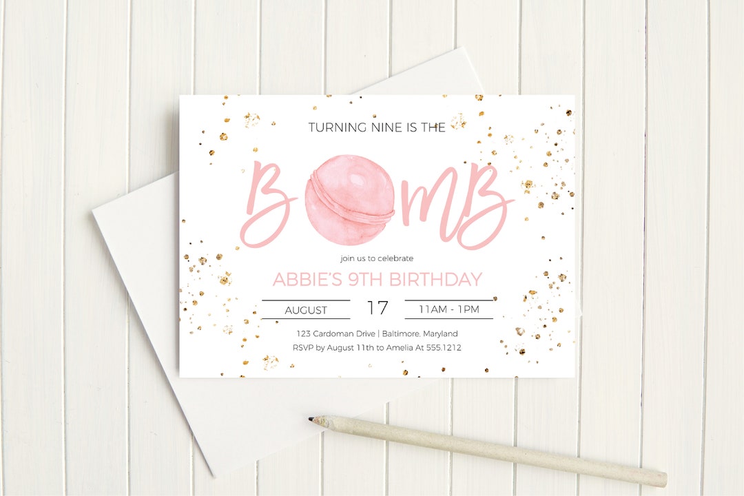Bath Bomb Birthday Party Invitation, Bath Bomb Making Party Invitation ...