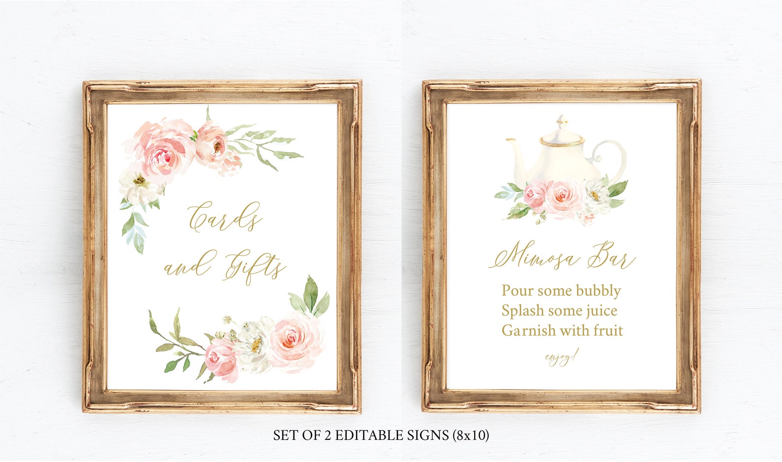 Editable Bridal Shower Tea Sign Printable Tea Party Sign - Etsy