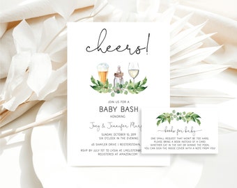 Baby Bash Invitation, Couples Shower Invitation Girl, Instant Download ...