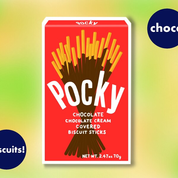 Pocky Sticker - Etsy