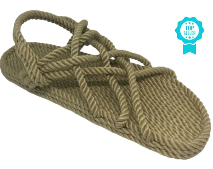 6 Strap Rope Sandal Women's - Etsy