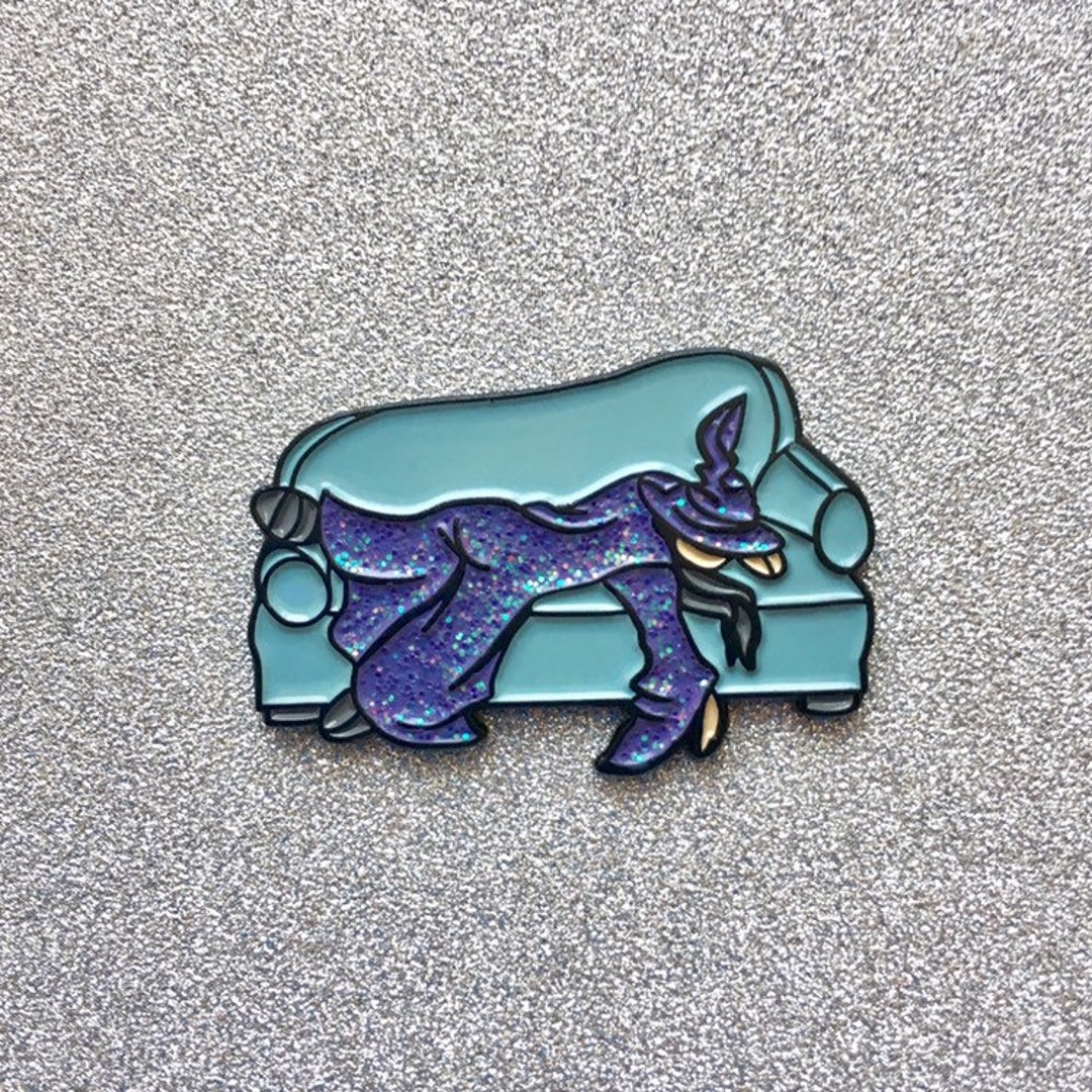 Wiped Out Wizard Enamel Pin, Magical Nap Pin, Sleeping Wizard Brooch ...