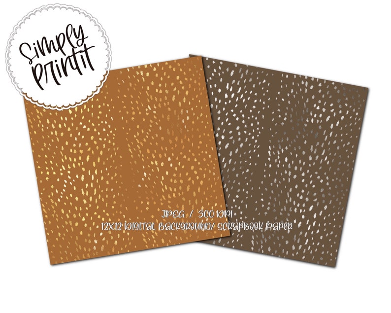 Digital Paper, PRINTABLE Animal Print Scrapbook Paper, Seamless ...