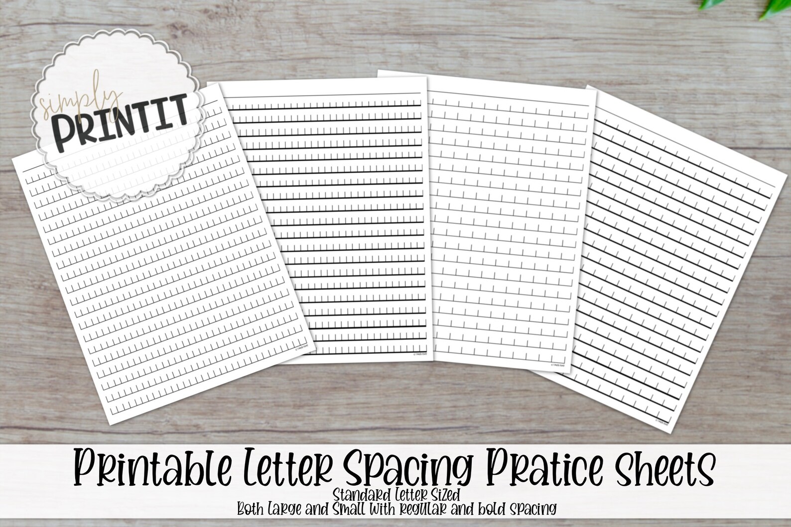 Printable Letter Spacing Practice Sheets, Handwriting Practice Sheets ...