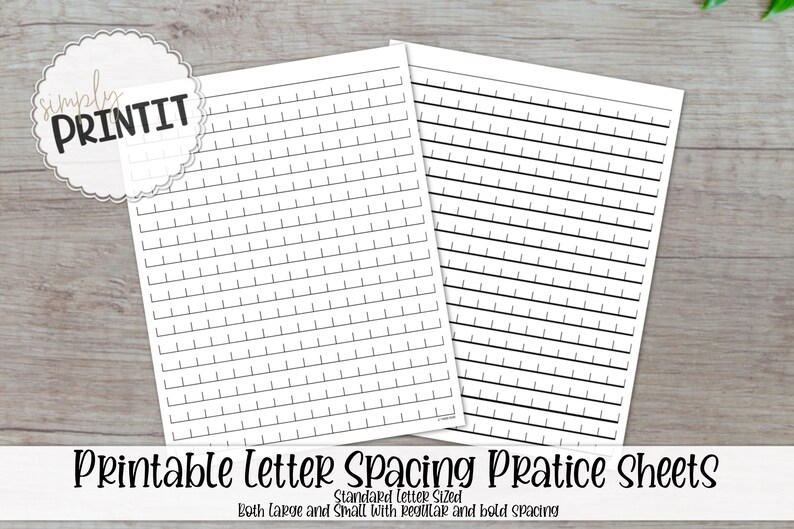 Printable Letter Spacing Practice Sheets, Handwriting Practice Sheets ...