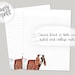 Printable Stationery, Digital Stationary, Goat Writing Paper, Farm ...