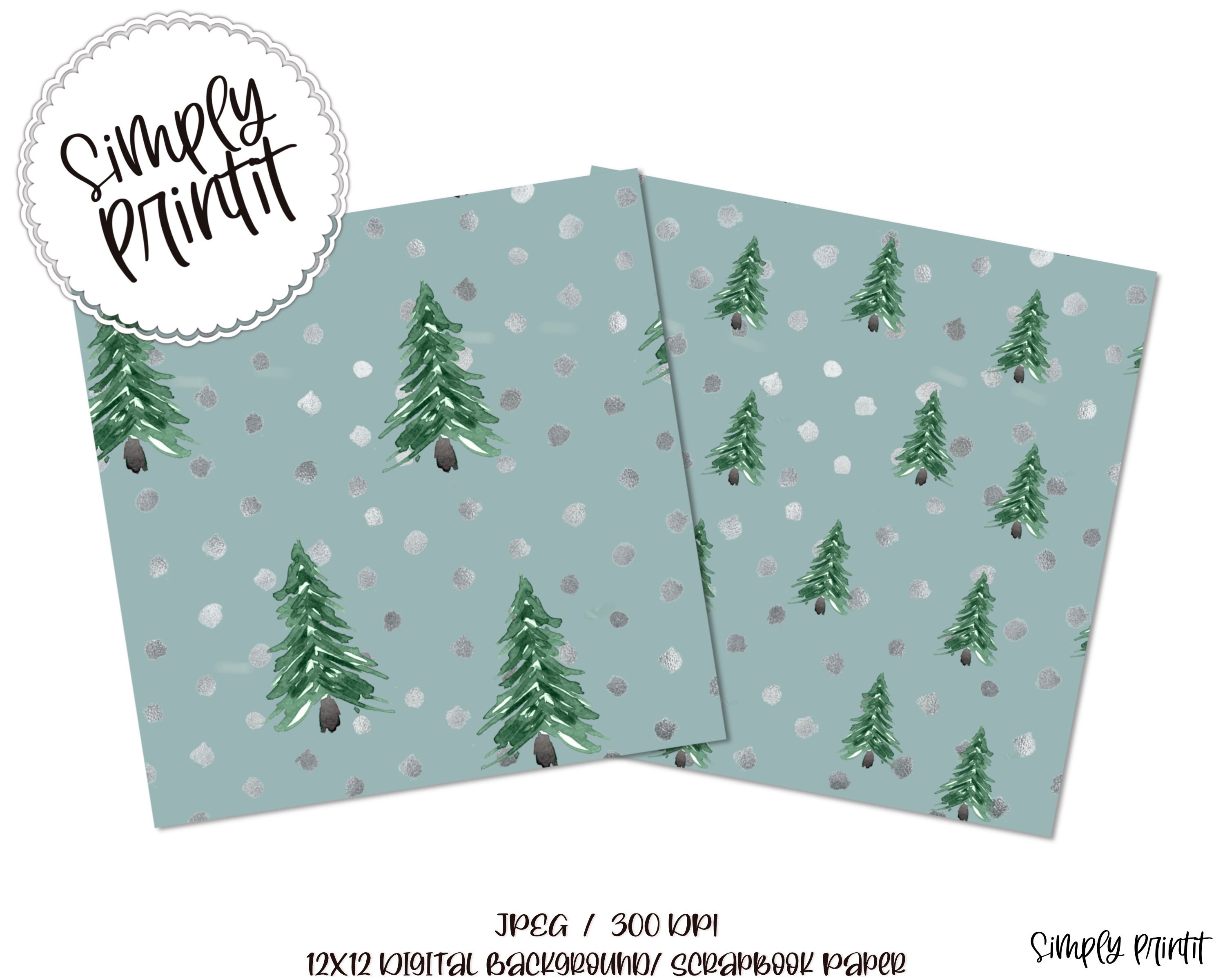 Digital Paper, PRINTABLE Red Truck Printable Scrapbook Paper, Seamless ...