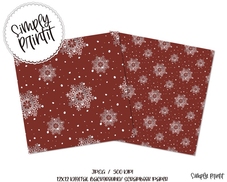 Digital Paper, PRINTABLE Red Truck Printable Scrapbook Paper, Seamless ...