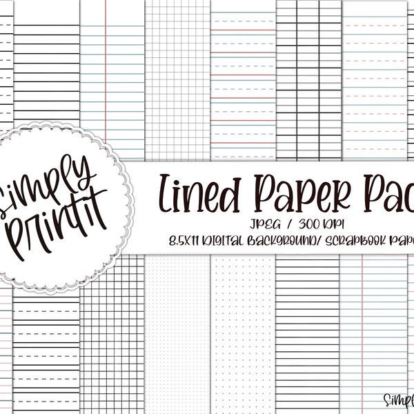 Notebook Paper - Etsy