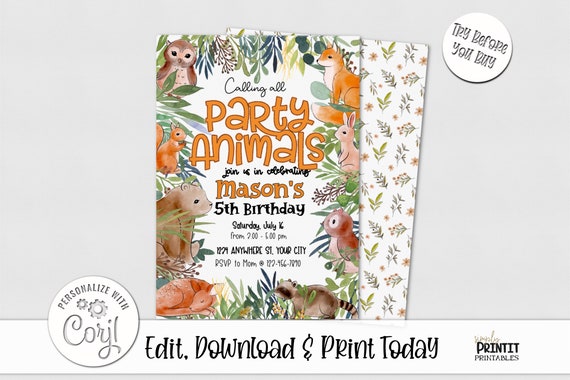 Invitations Birthday Party Invitations Calling All Party - Etsy